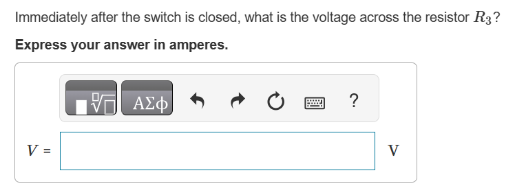 Solved Immediately after the switch is closed, what is the | Chegg.com