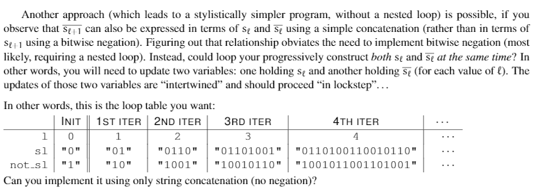 Solved Problem 3 – thue_morse () in thue_morse.py: | Chegg.com