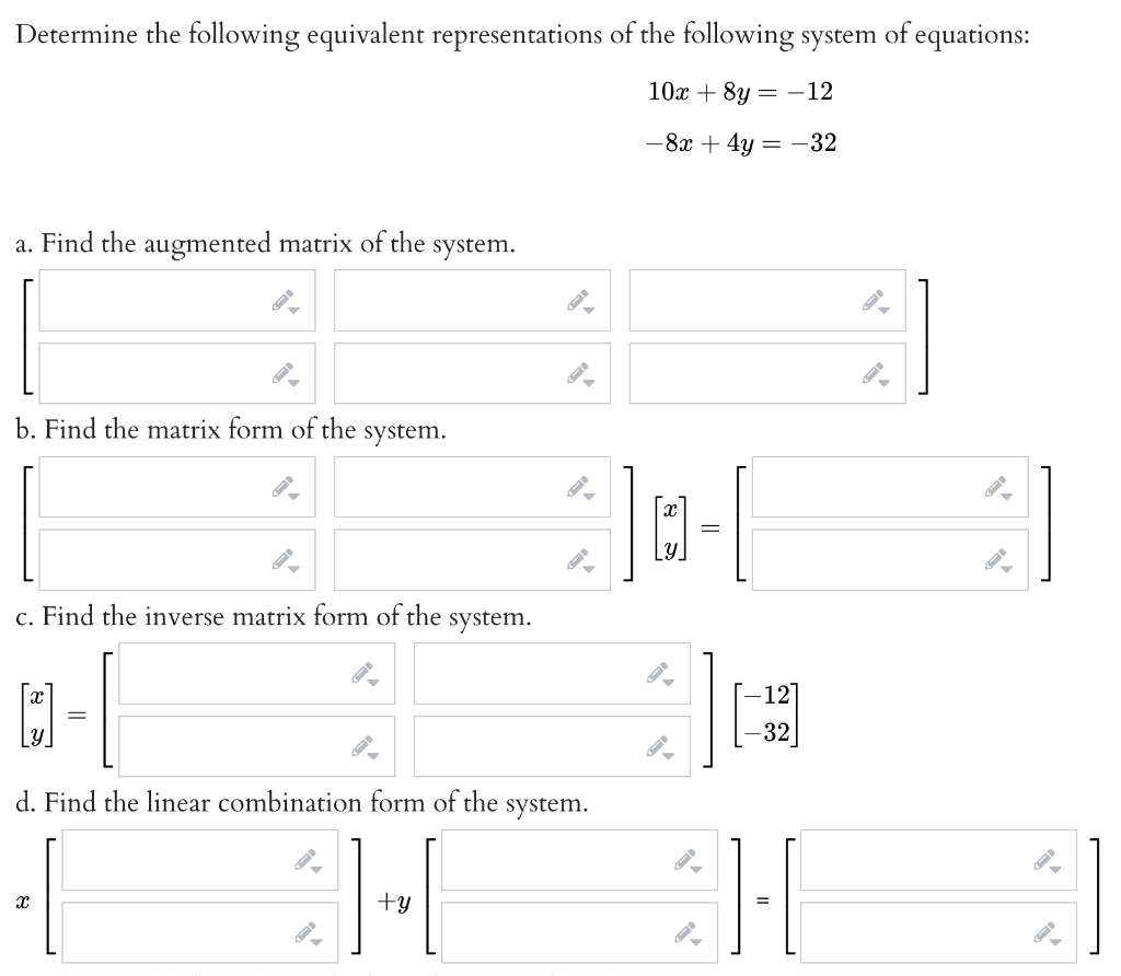Solved Determine The Following Equivalent Representations Of