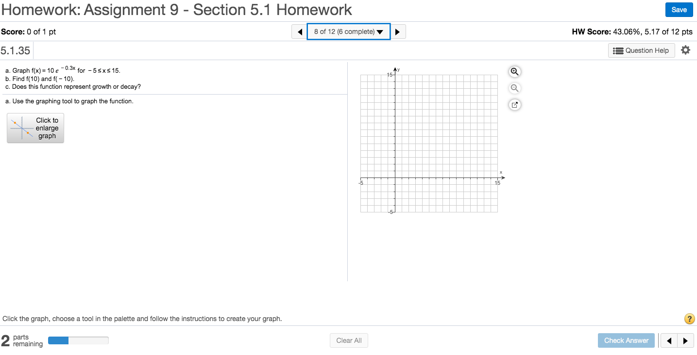 Solved Homework Assignment 9 Section 5 1 Homework Save