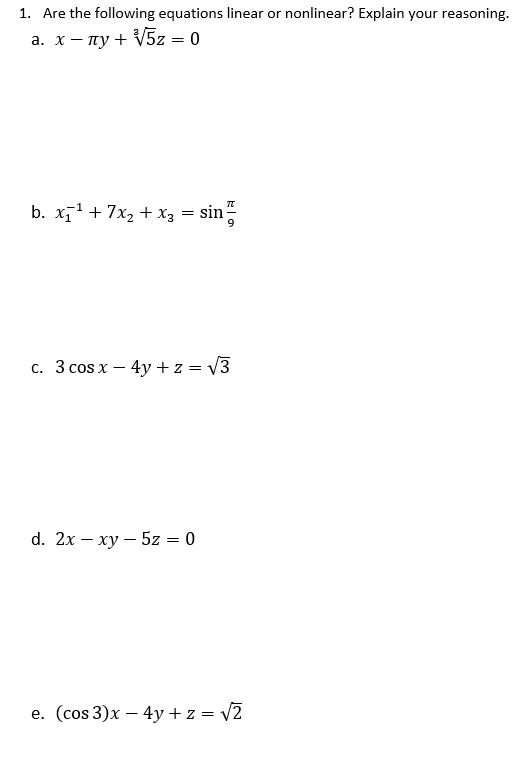 solved-1-are-the-following-equations-linear-or-nonlinear-chegg