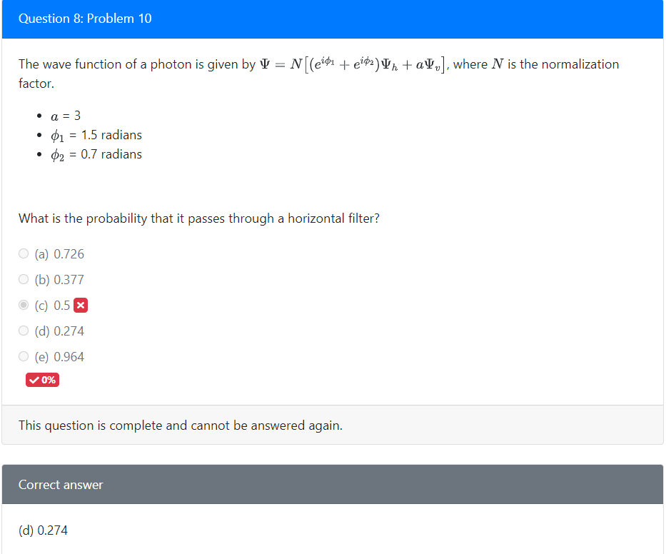 Solved What is the probability that it passes through a | Chegg.com