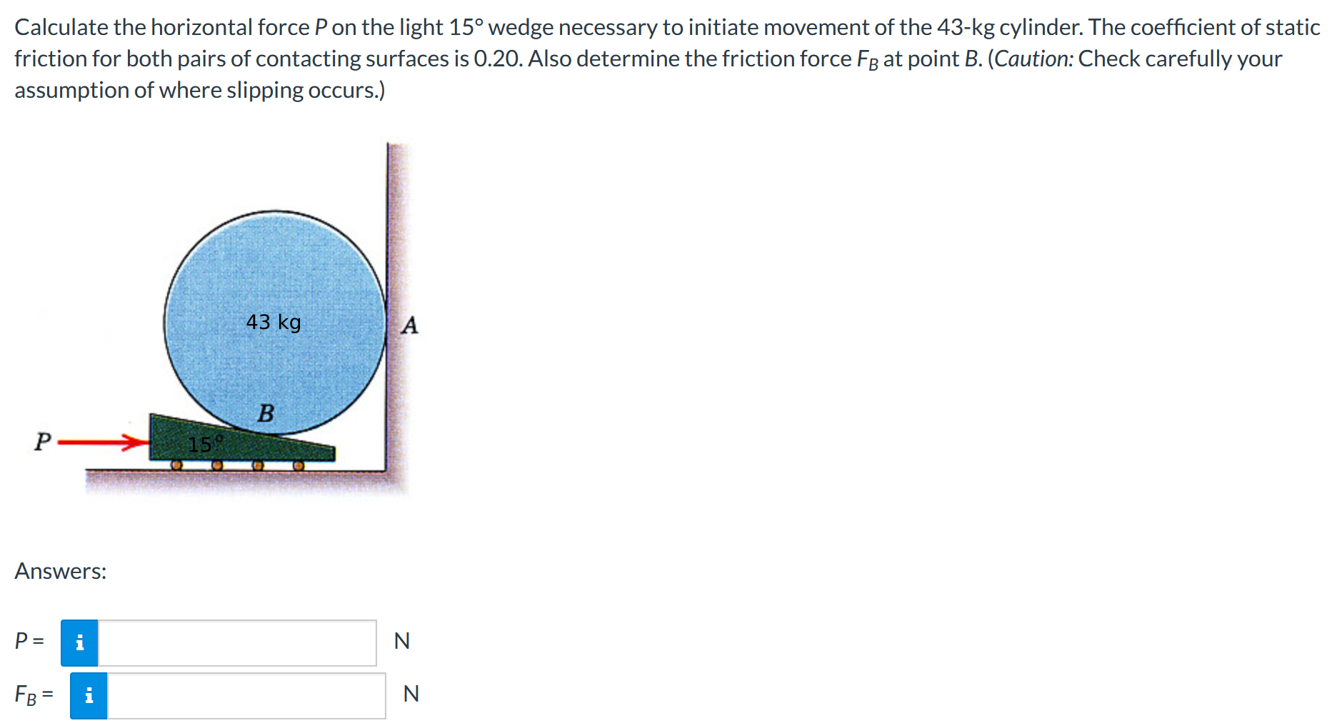 Calculate the horizontal force P on the light 15∘ | Chegg.com