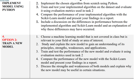 Solved Project Description 2. Implement the chosen | Chegg.com