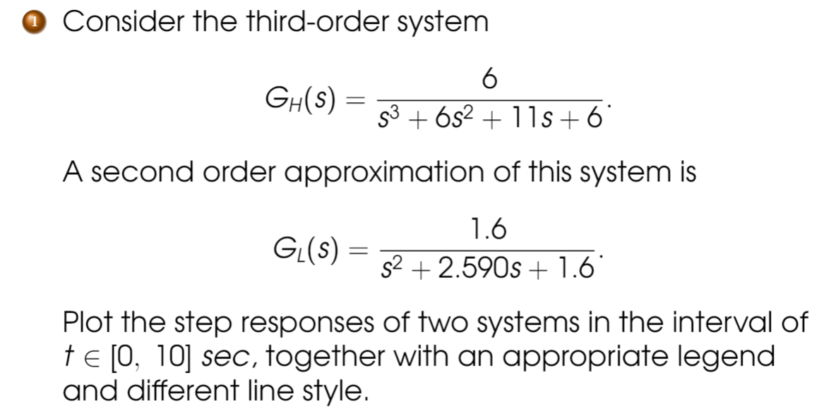 Solved Consider the third-order system GHS) = 6 33 +682 + | Chegg.com