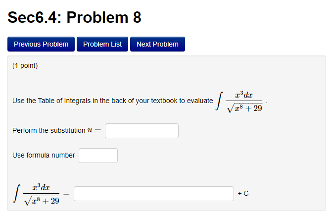 Solved Sec6.4: Problem 8 Previous Problem Problem List Next | Chegg.com