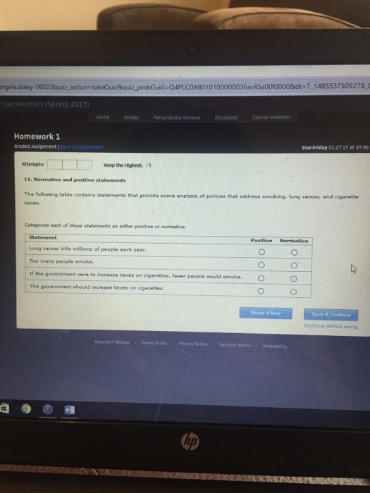 Solved Normative and positive statements The following | Chegg.com