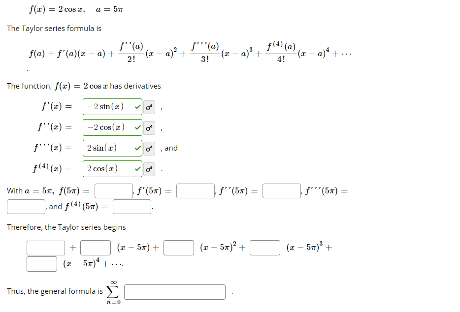 Solved Find The Taylor Series For F x f x Centered At Chegg
