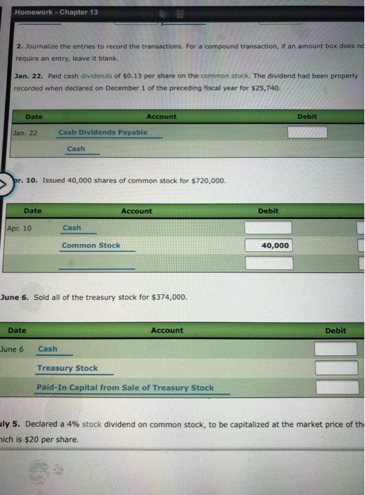Homework - Chapter 14 1. EX. 14-01.ALGO Effect of | Chegg.com Homework - Chapter 14 1. EX. 14-01.ALGO Effect of | Chegg.com
