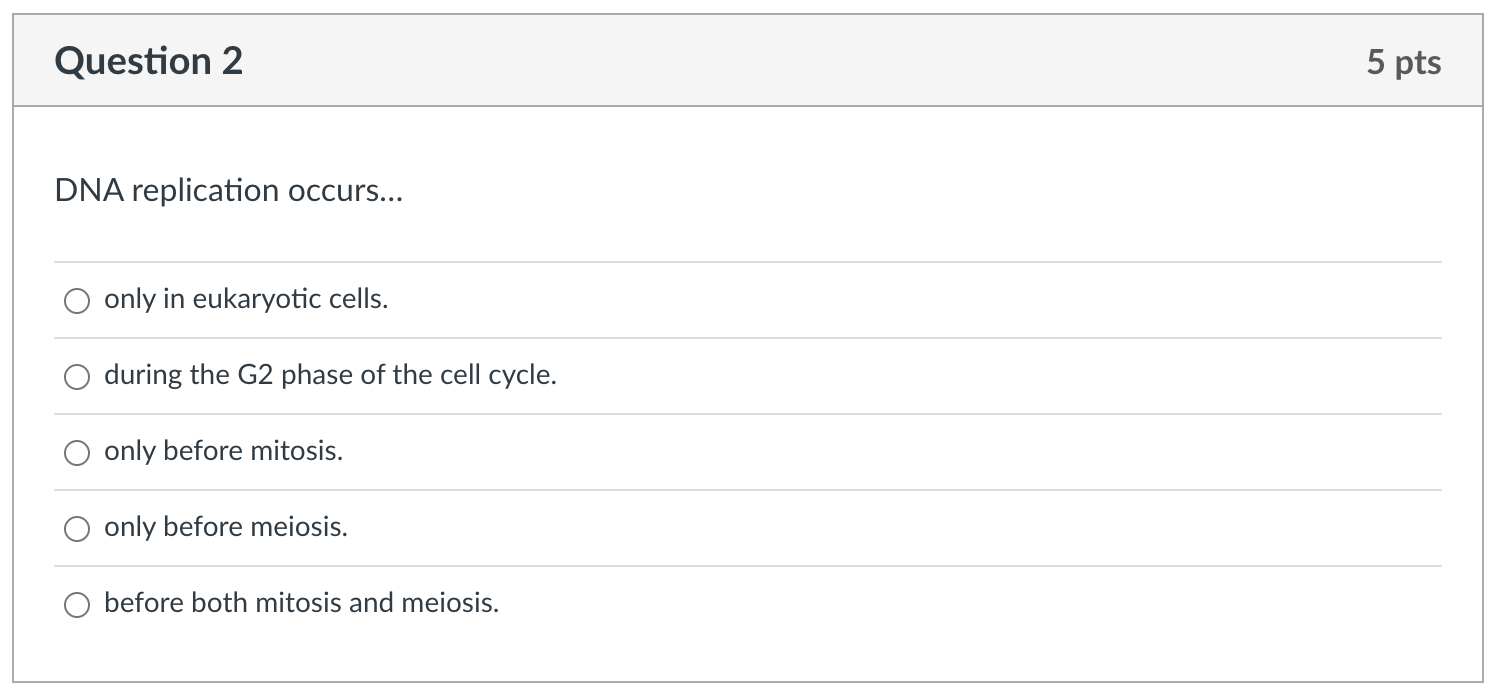Solved DNA replication occurs... only in eukaryotic cells. | Chegg.com