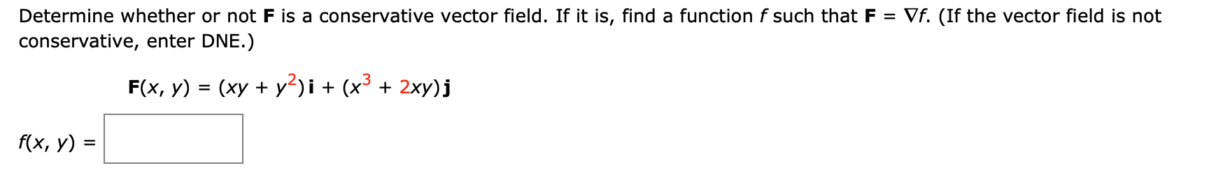 Solved Determine whether or not F is a conservative vector | Chegg.com