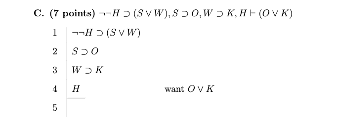 Solved Complete each of the following proofs using natural | Chegg.com