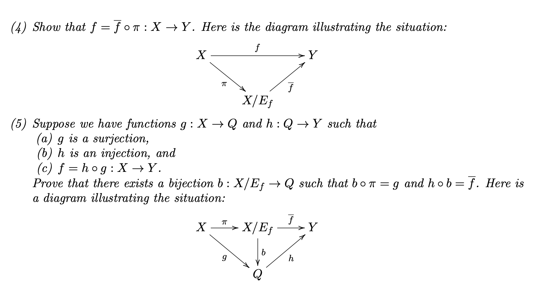 Solved Exercise 7. Suppose f :X + Y is a function. We will | Chegg.com