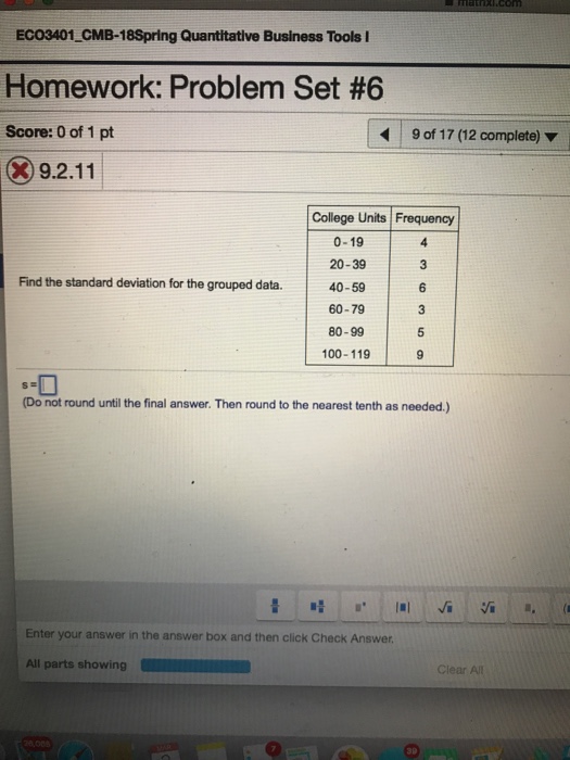 Solved ECO3401 CMB-18Spring Quantitative Business Tools I | Chegg.com