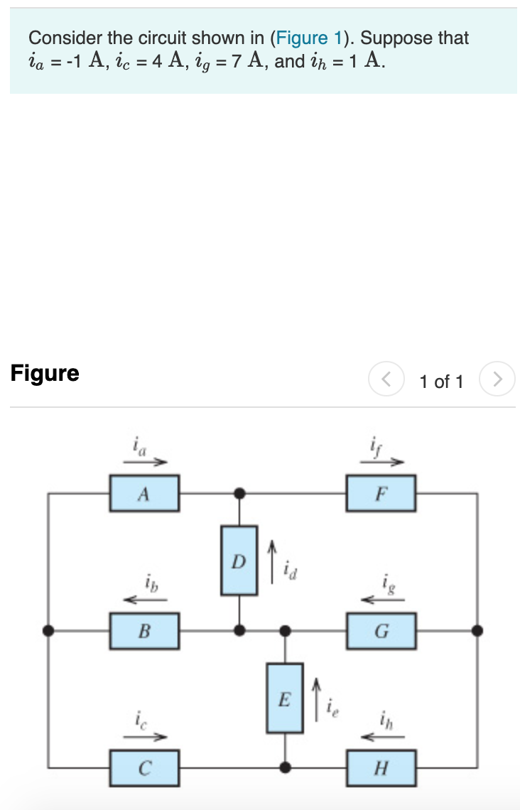 Solved a) Find the value of ib , ic ,if and id | Chegg.com