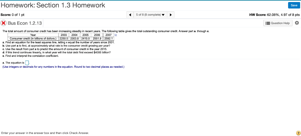 Solved Homework Section 1 3 Homework Save Score 0 Of 1 Pt