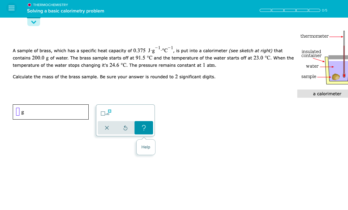 Solved III OTHERMOCHEMISTRY Solving a basic calorimetry | Chegg.com
