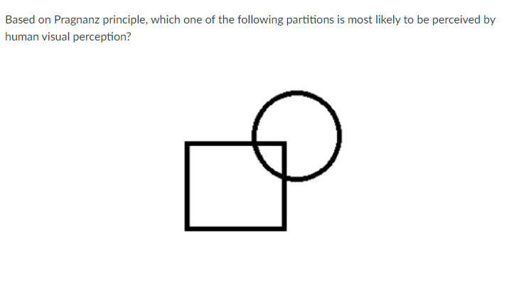 Solved Based on Pragnanz principle, which one of the | Chegg.com