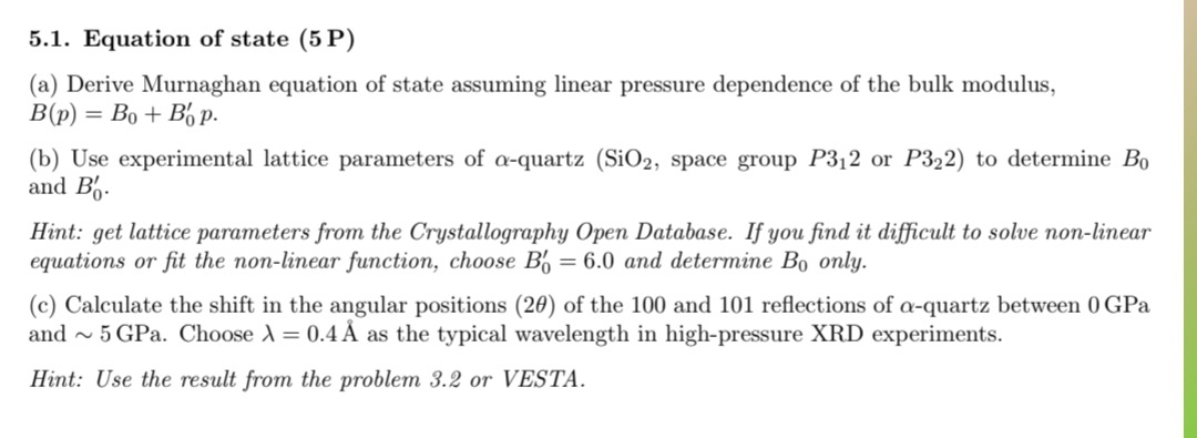 Solved Please solve the solid physics problem step by step. | Chegg.com
