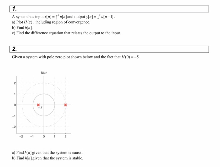 Solved A system has input x [n] = 1/2^n u[n] and output y | Chegg.com