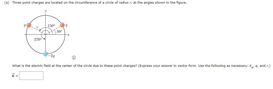 Solved (a) Three point charges are located on the | Chegg.com