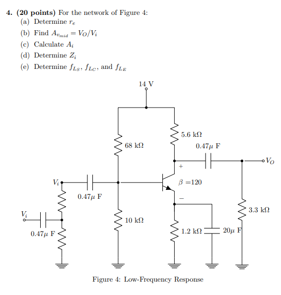 Solved 4. (20 points) For the network of Figure 4: (a) | Chegg.com Solved 4. (20 points) For the network of Figure 4: (a) | Chegg.com