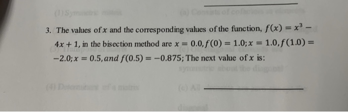 Solved 3. The values ofx and the corresponding values ofthe | Chegg.com