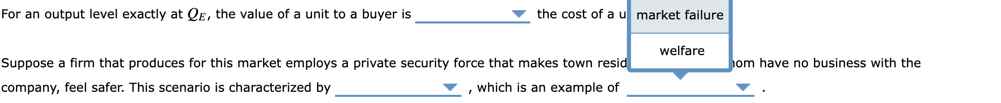 Solved 9. Market efficiency and market failure Suppose that | Chegg.com