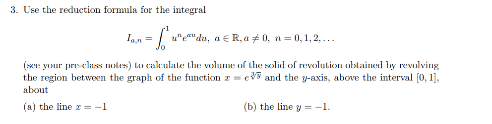 Solved Ia,n=∫01uneaudu,ainR,a≠0,n=0,1,2,dots(see your | Chegg.com