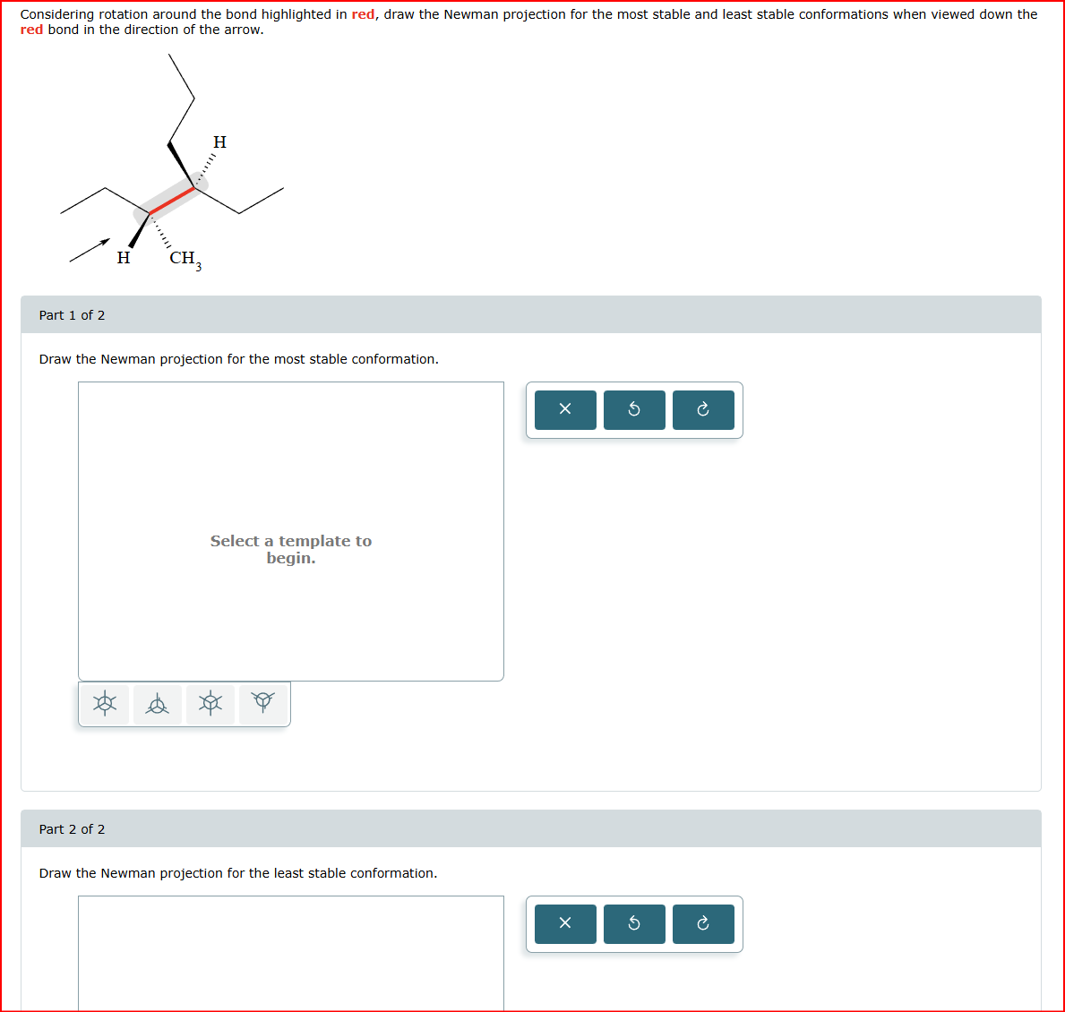 Solved Considering rotation around the bond highlighted in | Chegg.com