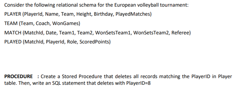 Solved Consider the following relational schema for the | Chegg.com