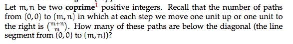 Solved Let m, n be two coprime positive integers. Recall | Chegg.com