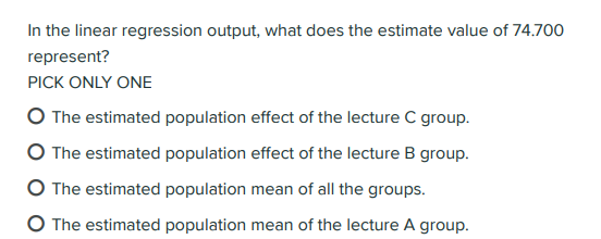 Solved College departments commonly run multiple lectures of | Chegg.com