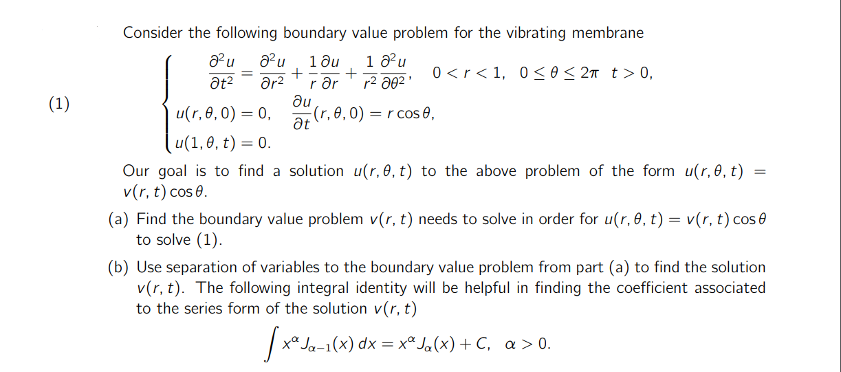 Solved Consider the following boundary value problem for the | Chegg.com