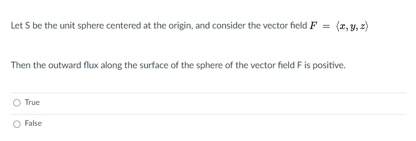 Solved Let S be the unit sphere centered at the origin, and | Chegg.com