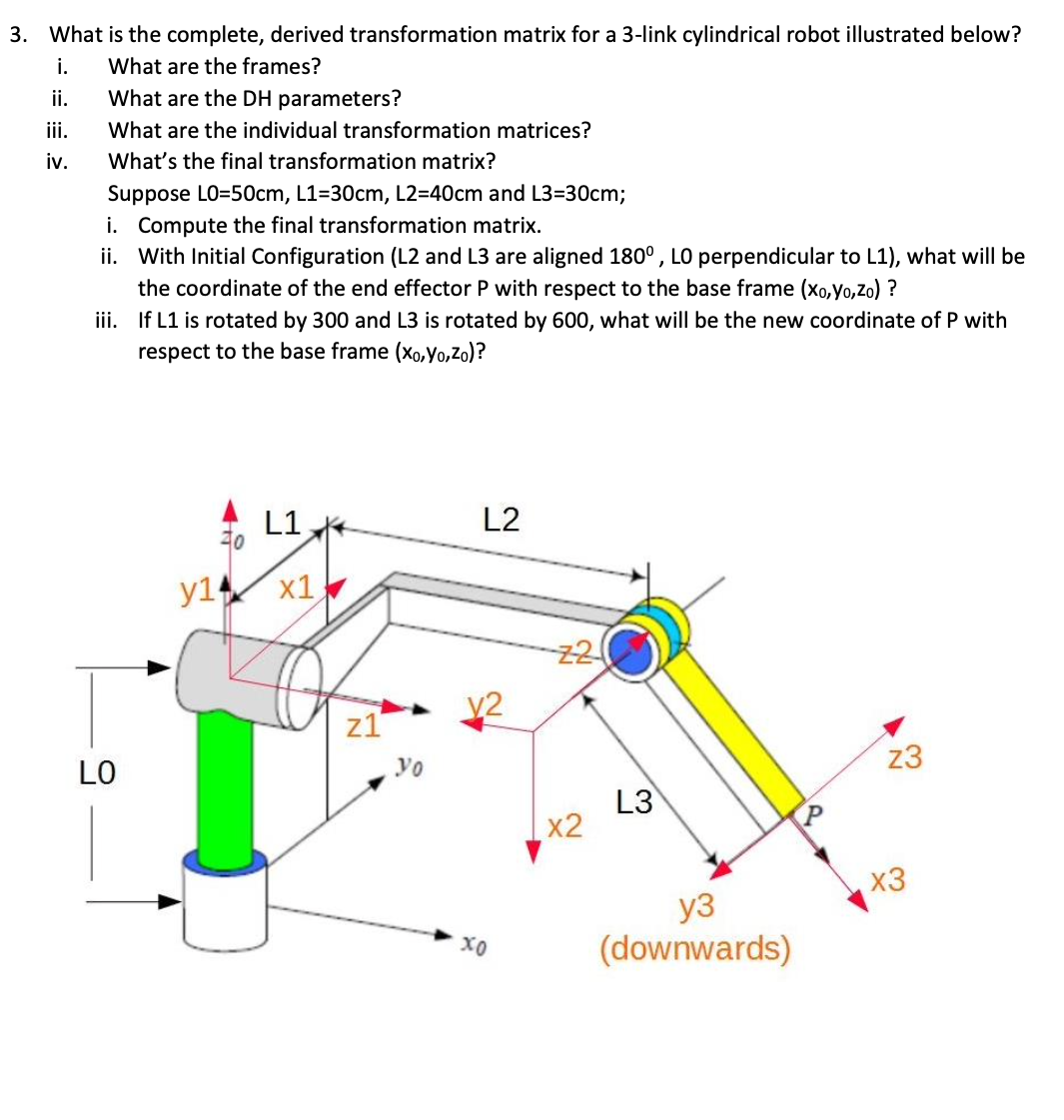Solved What is the complete, derived transformation matrix | Chegg.com