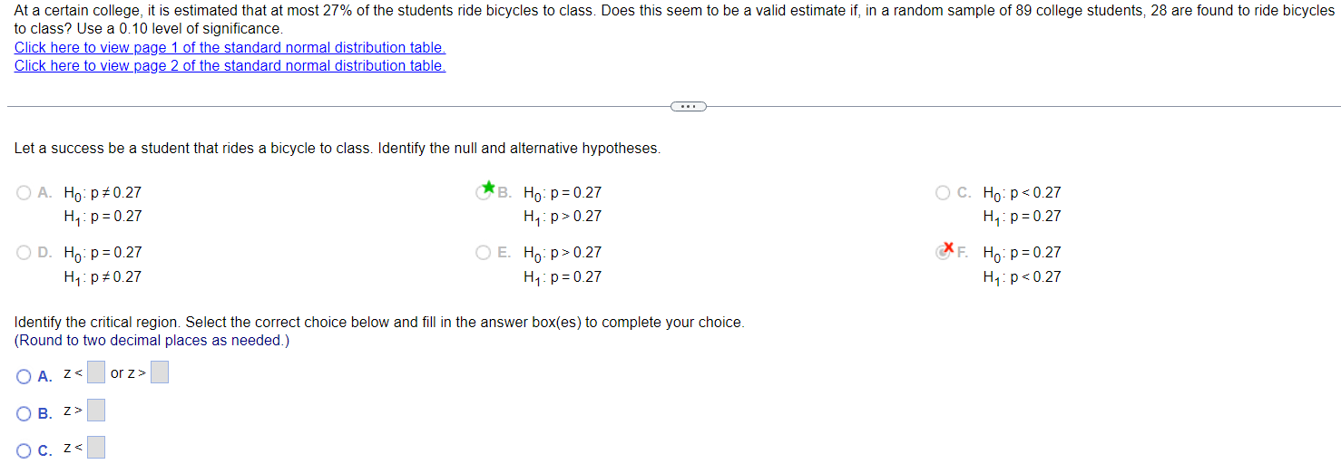 Solved to class? Use a 0.10 level of significance. Let a | Chegg.com