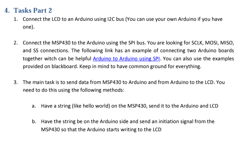 Solved Embedded Systems Laboratory Project Codes in Energia | Chegg.com