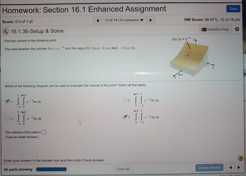 Solved Homework Section 16 1 Enhanced Assignment Save