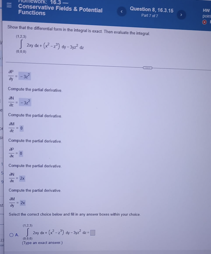 Solved 16.3 = Conservative Fields & Potential Functions | Chegg.com