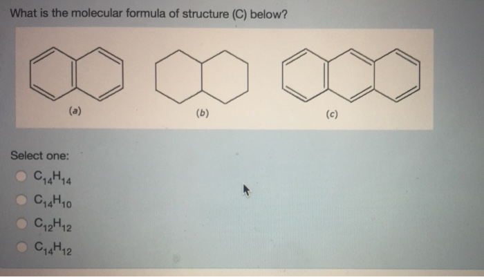 Solved What is the molecular formula of structure (C) below? | Chegg.com