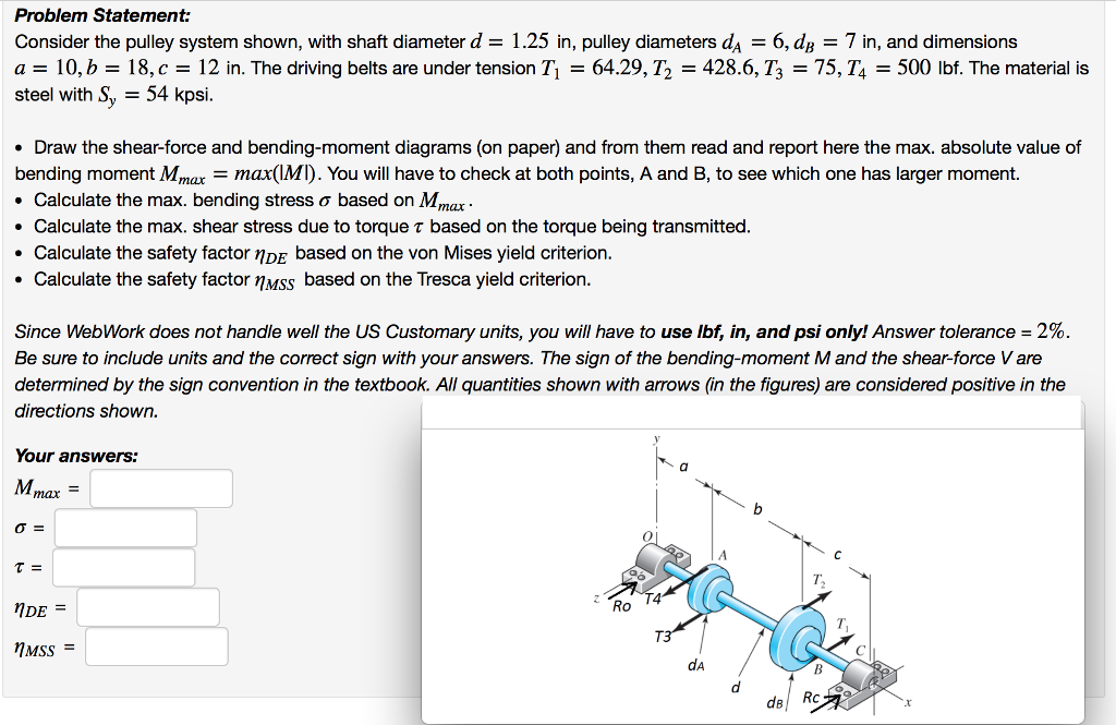 Solved Problem Statement: Consider the pulley system shown, | Chegg.com