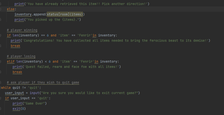 I'm working on a text-based game for my scripting | Chegg.com