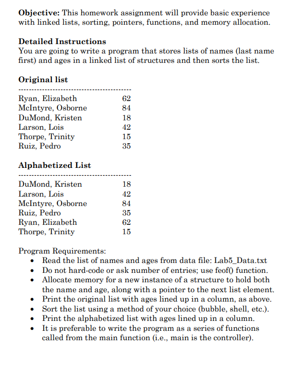 Solved Objective: This homework assignment will provide | Chegg.com