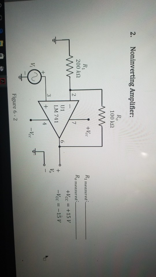 Solved 1. Calculate the voltage gain for the inverting | Chegg.com