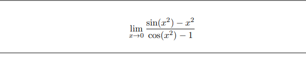 Solved limx→0sin(x2)-x2cos(x2)-1 | Chegg.com