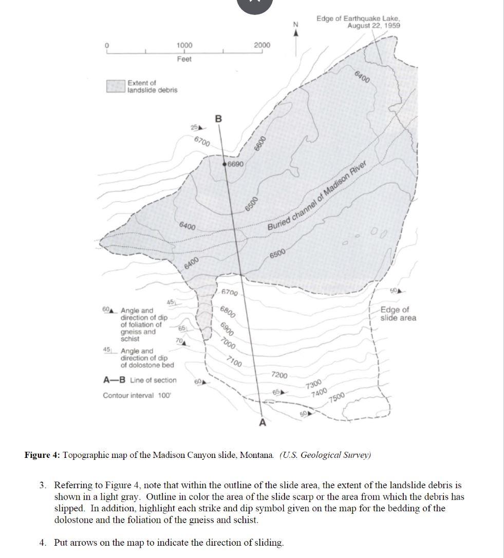 Solved Exercise 2: Debris Slide at Madison Canyon, Montana | Chegg.com