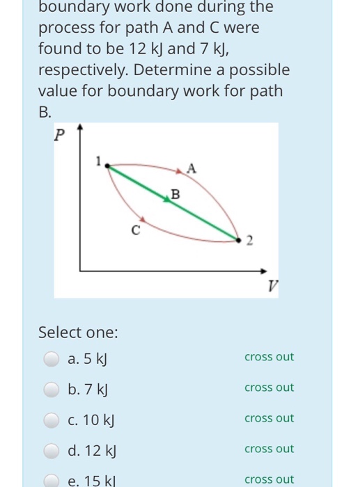 Solved boundary work done during the process for path A and | Chegg.com