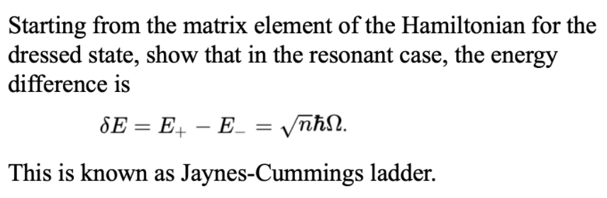 Solved Starting from the matrix element of the Hamiltonian | Chegg.com