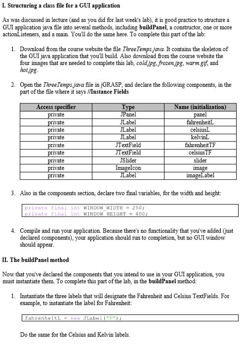 Solved In lecture, you've learned about JTextFields, | Chegg.com
